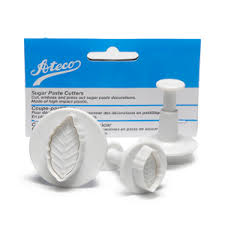 Juego de cortadores de émbolo plástico en forma de hoja de 3 piezas ...