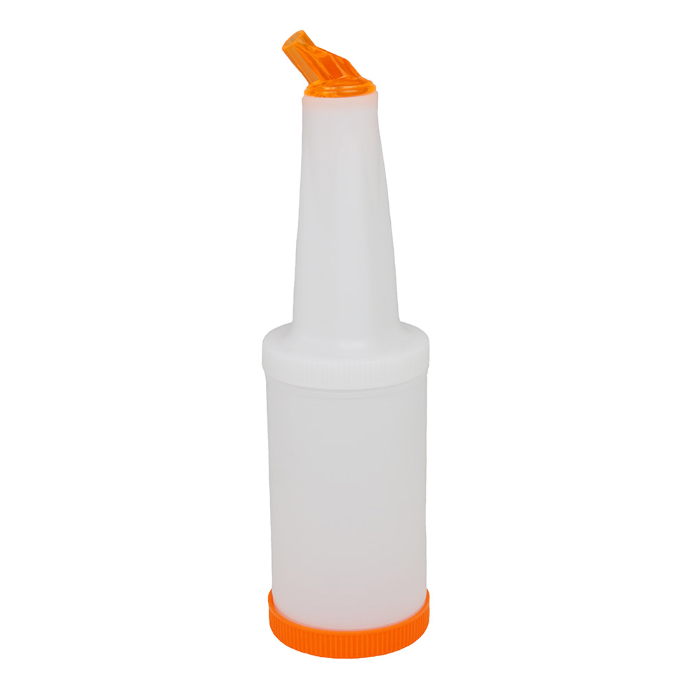 Contenedor Plástico C/Tapa Anaranjada 1 Qt - ECONOMART